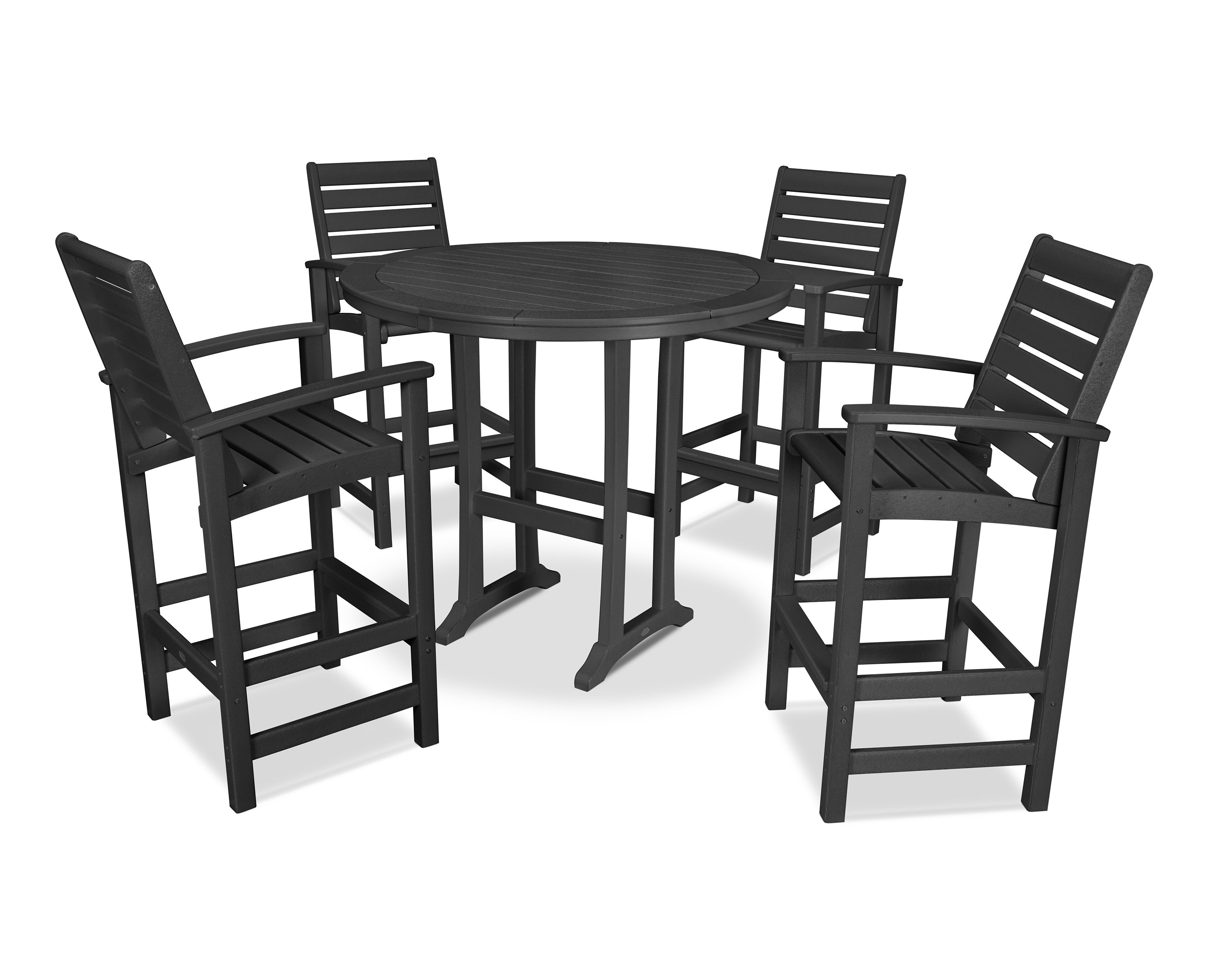 POLYWOOD® 5 Piece Signature Bar Dining Set | Wayfair