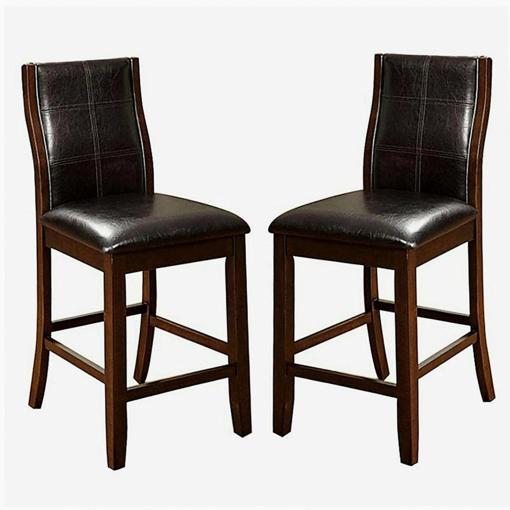 Hokku Designs Transitional Dining Room Counter Height Chairs Set of 2pc ...