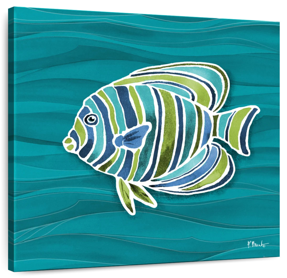 Ebern Designs Crowle Tahiti Blues IV - Wayfair Canada