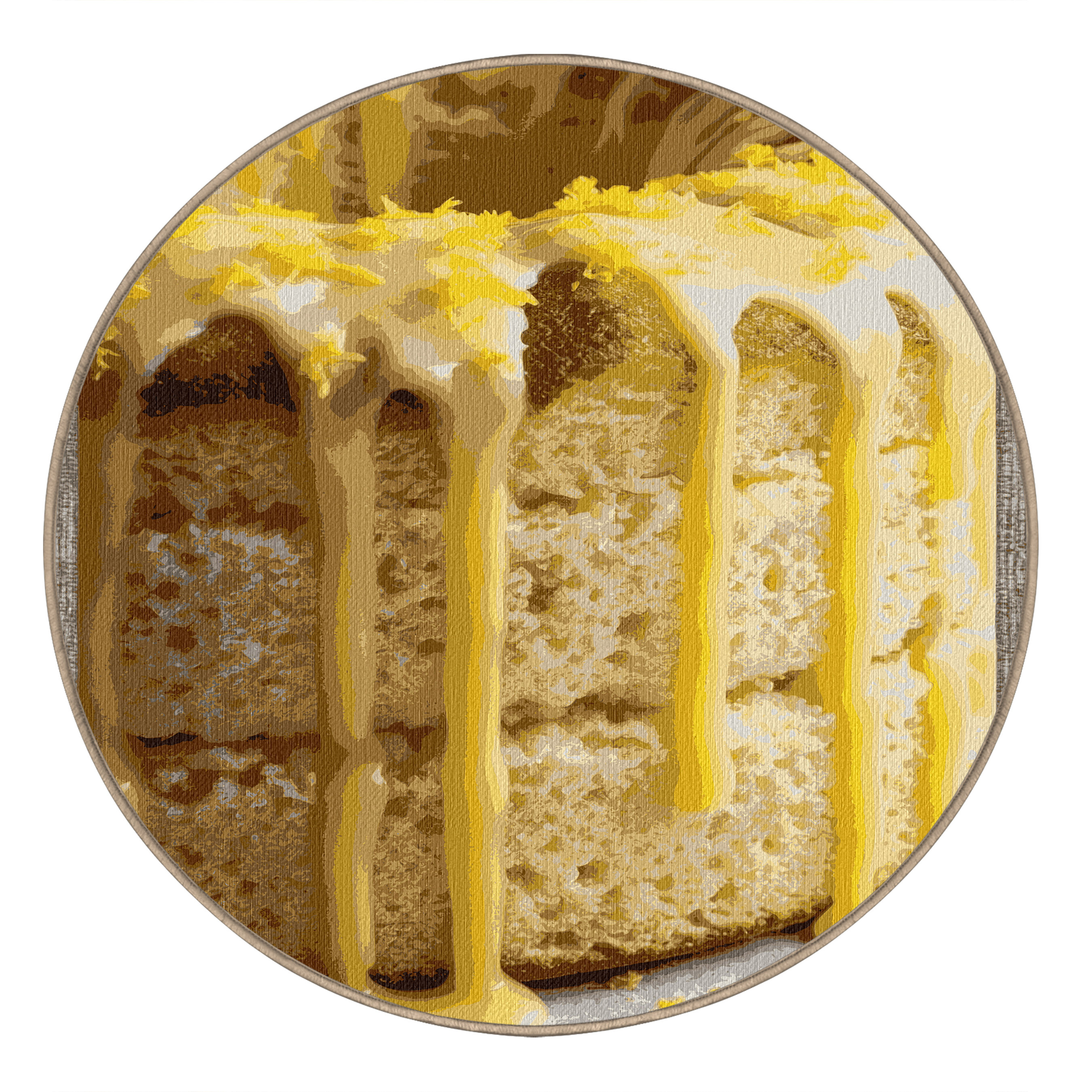 Dakota Fields Washable Lemon drizzle cake Desserts Area Rug | Wayfair