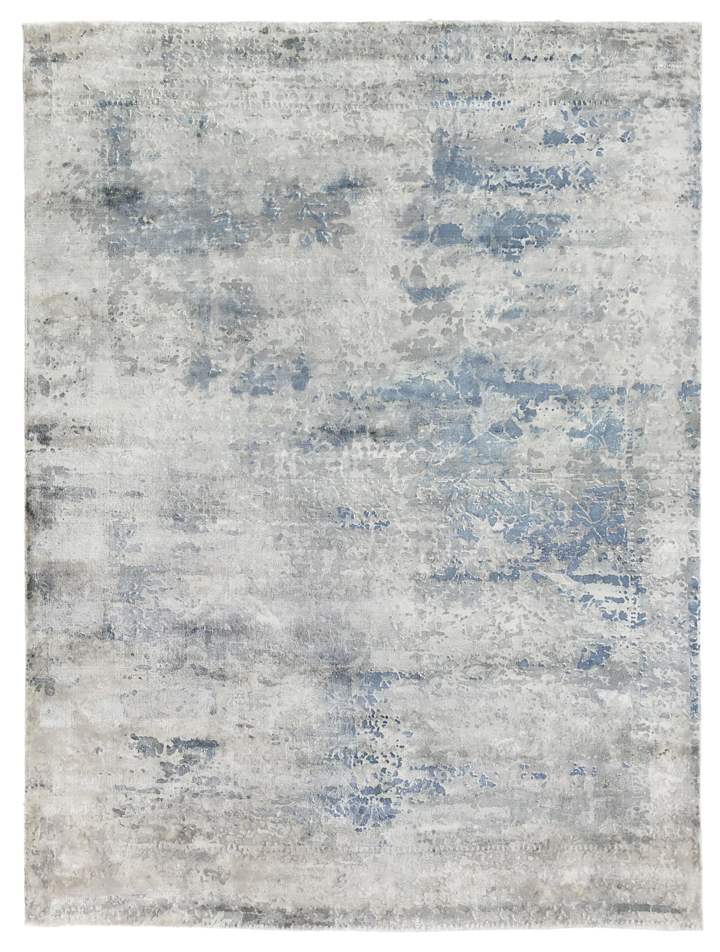 Exquisite Rugs Cassina Hand Loomed No Pattern Area Rug in Sky Blue ...