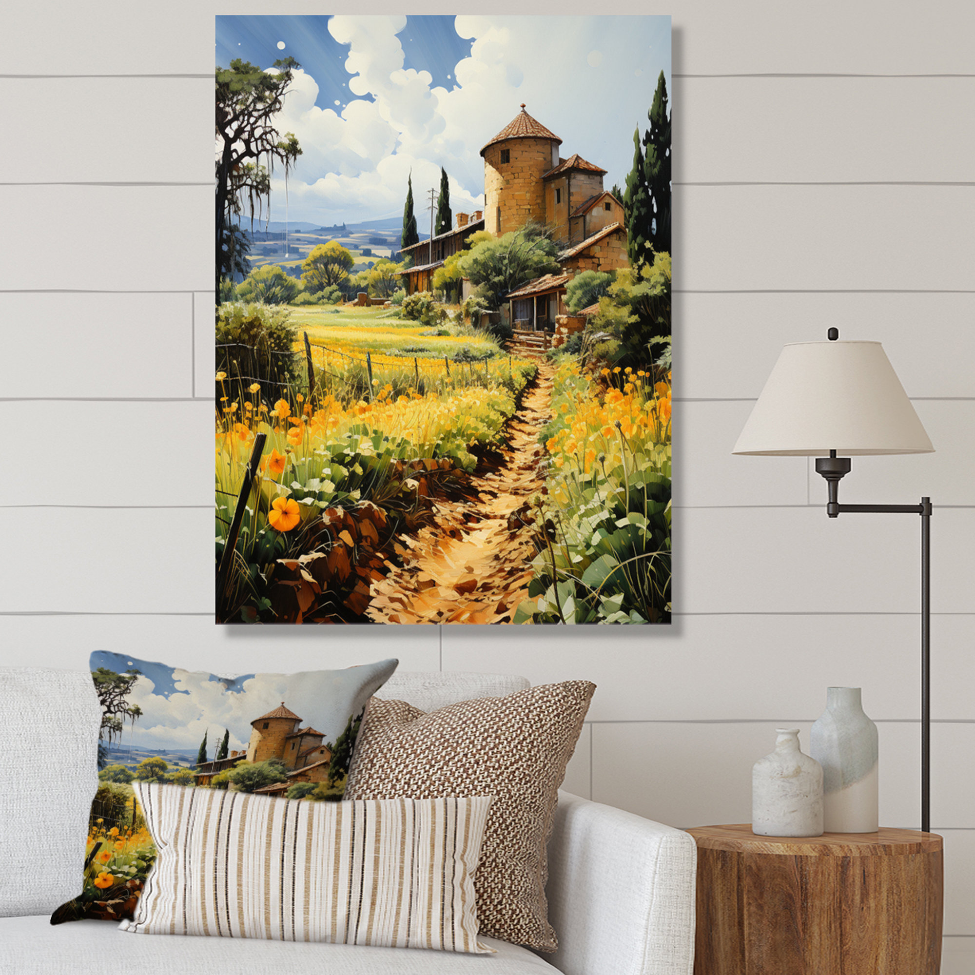 Red Barrel Studio® Clarica Chateau De France II Framed On Canvas Print ...