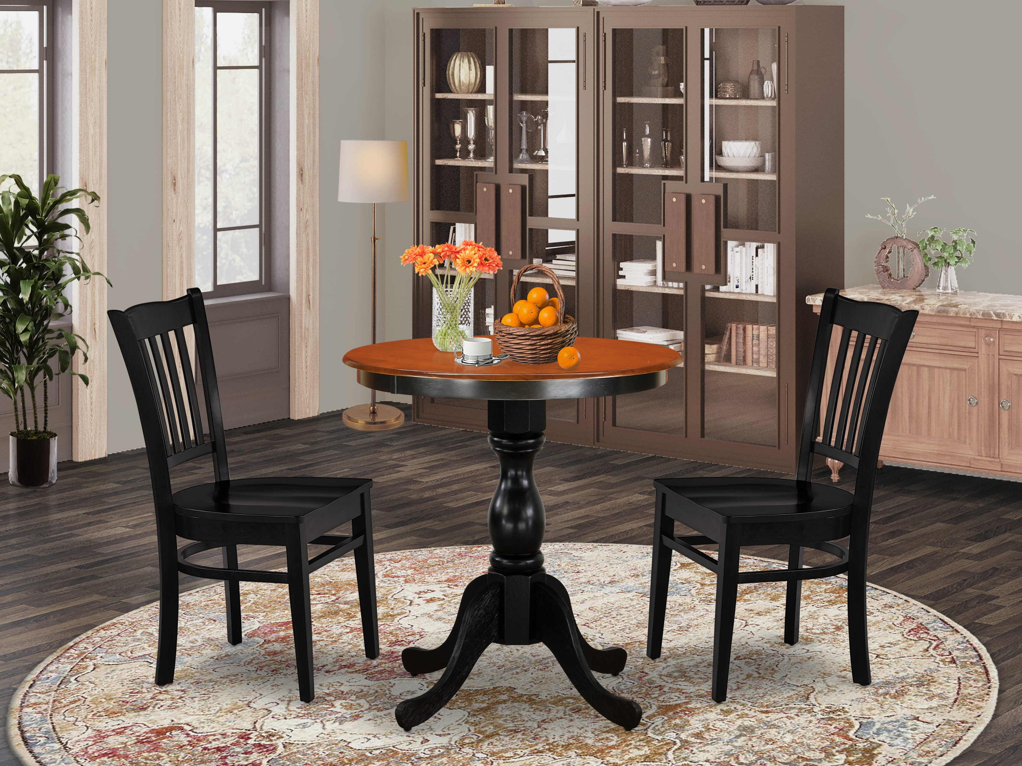 Alcott Hill® Adelo 2 - Person Solid Wood Breakfast Nook Dining Set ...