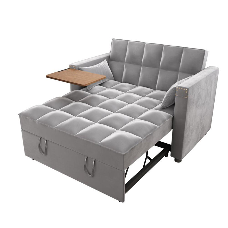 Latitude Run® Collison 48" Square Arm Convertible Sleeper & Reviews ...