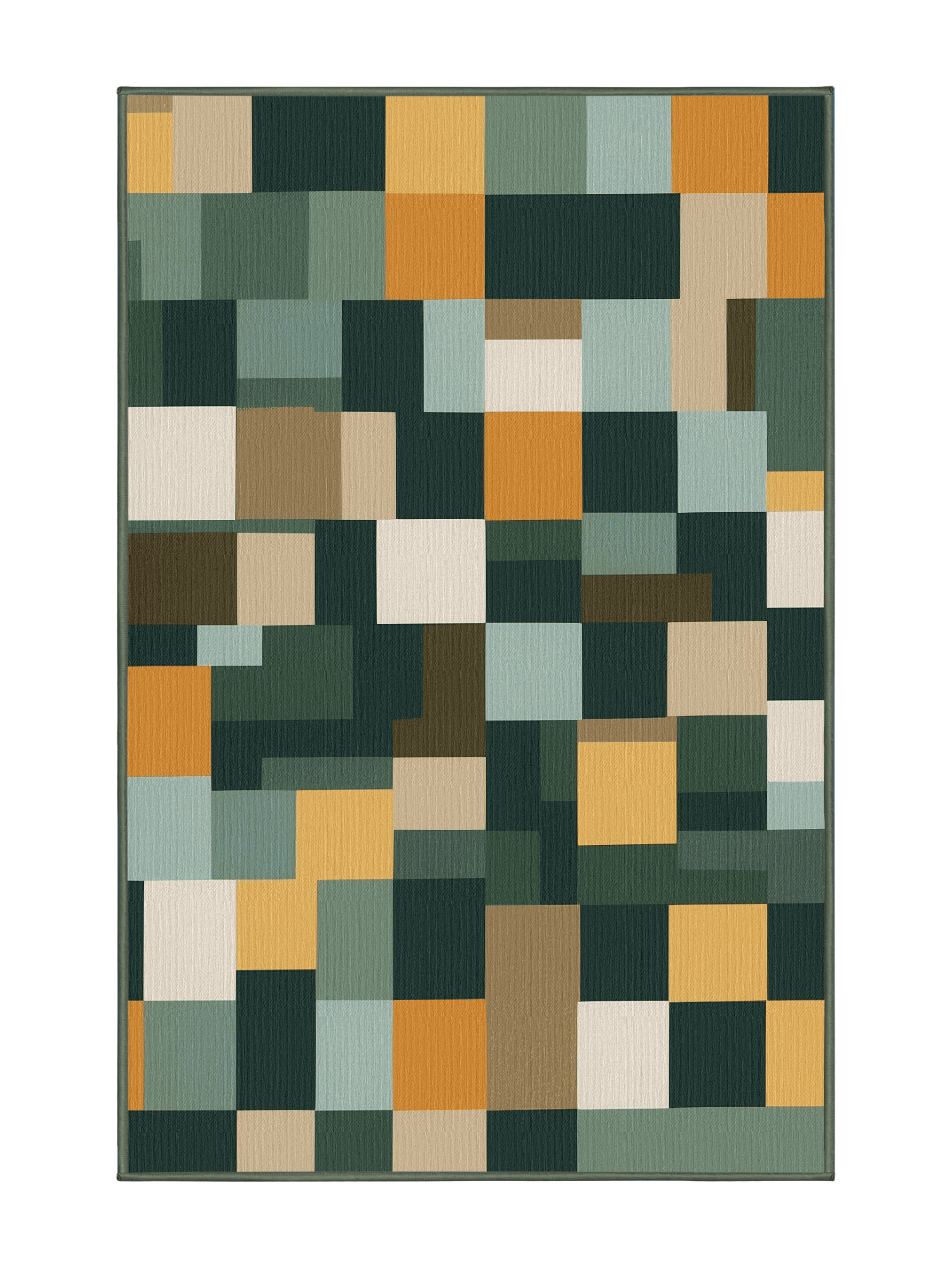 Ebern Designs Patterned Patches Rug | Wayfair
