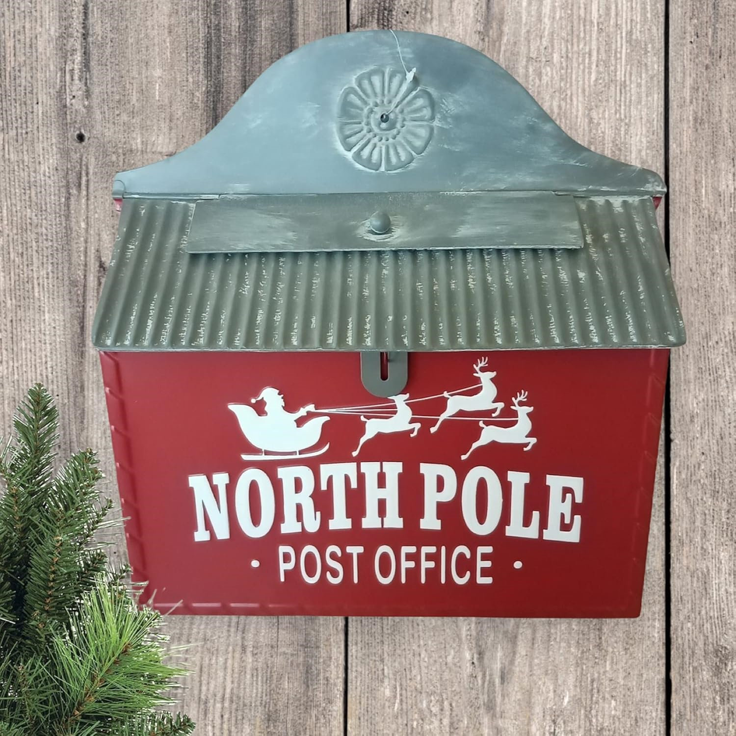 Pad Liquidators Christmas Theme Mailbox,Wall Mount Vintage Style Post ...