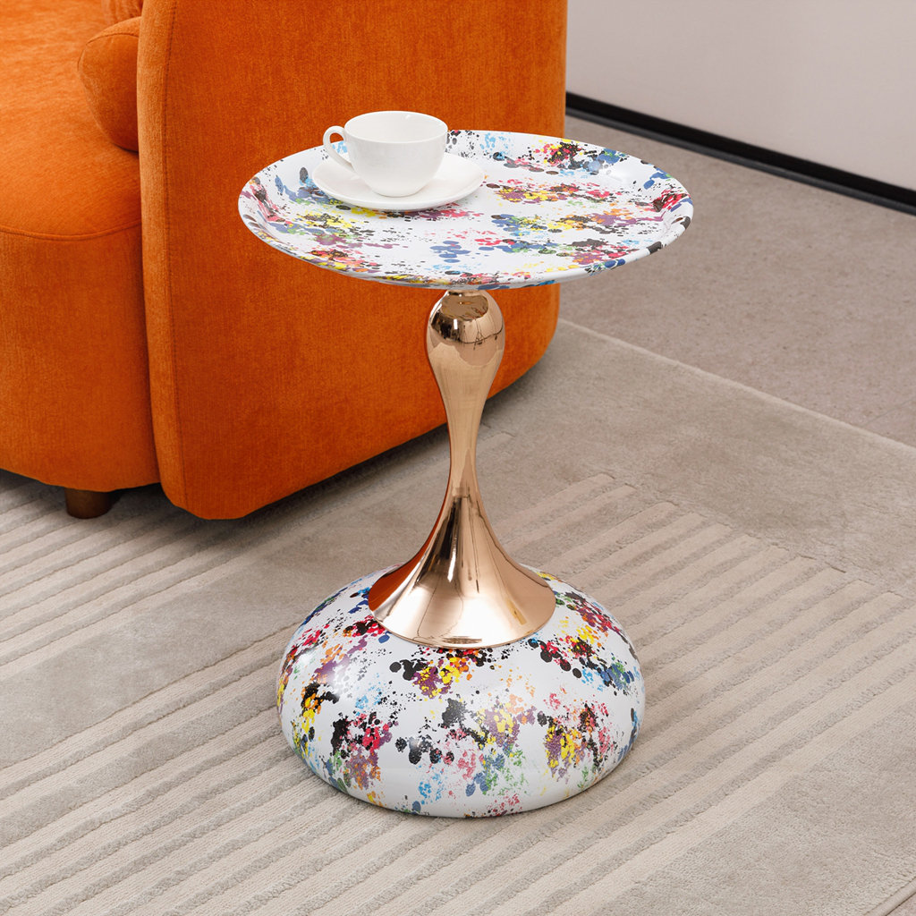 Mercer41 Mermaid Tail End Coffee Table Round Side Table - Wayfair Canada