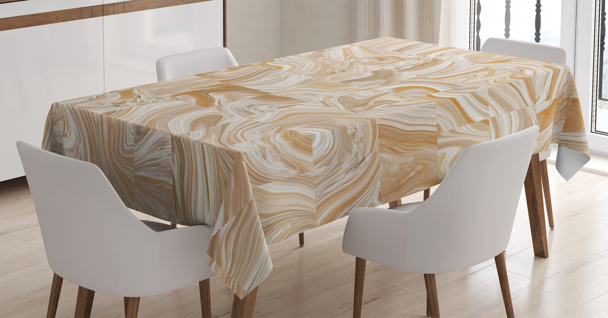 East Urban Home Marble Stone Patterns Tablecloth | Wayfair