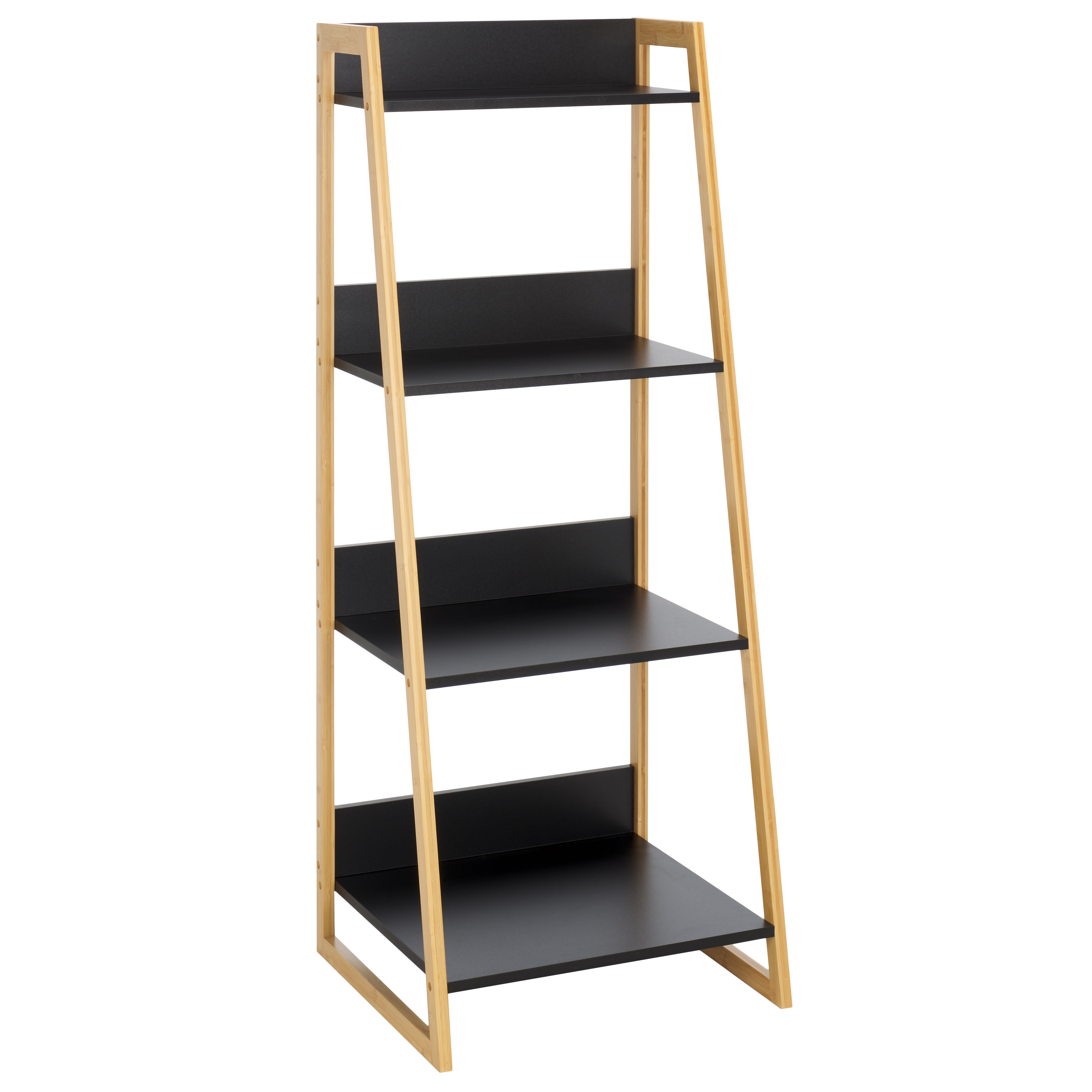 Rebrilliant Mazell 20.47'' W Solid + Manufactured Wood Shelving Unit ...