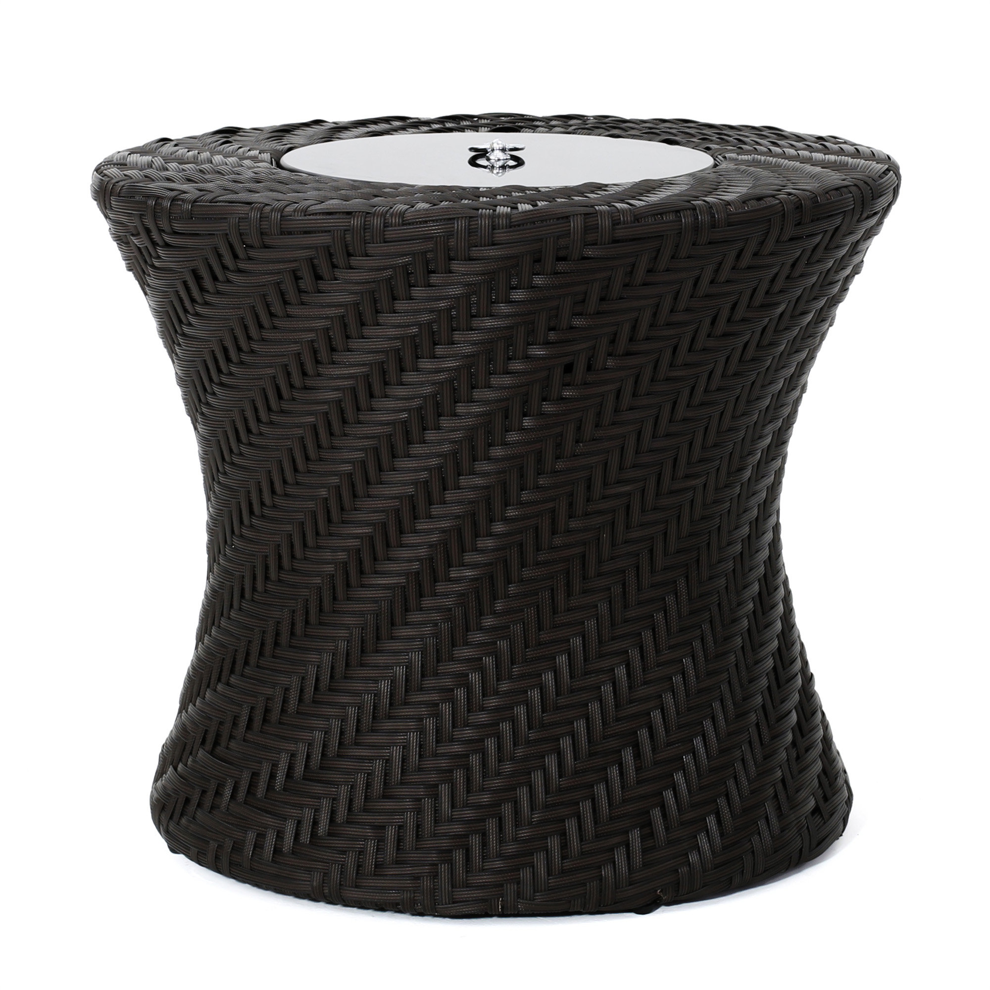 Longshore Tides YARMOUTH SIDE TABLE WITH ICE BUCKET | Wayfair