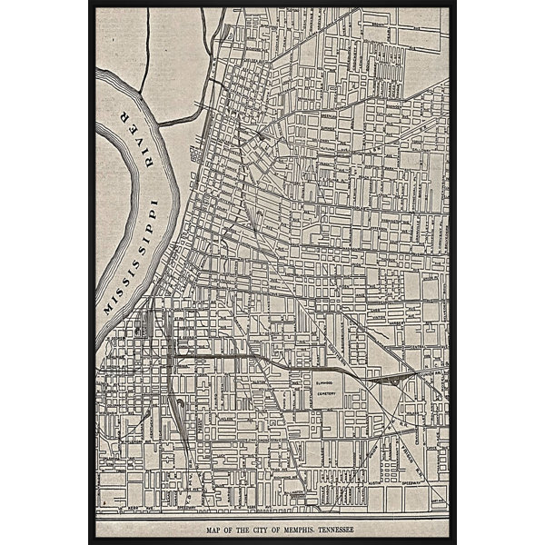 JBass Grand Gallery Collection City " City Map " on Canvas - Wayfair Canada