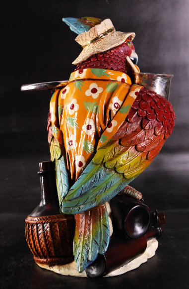 Trinx Johannie Small Parrot Butler Statue | Wayfair