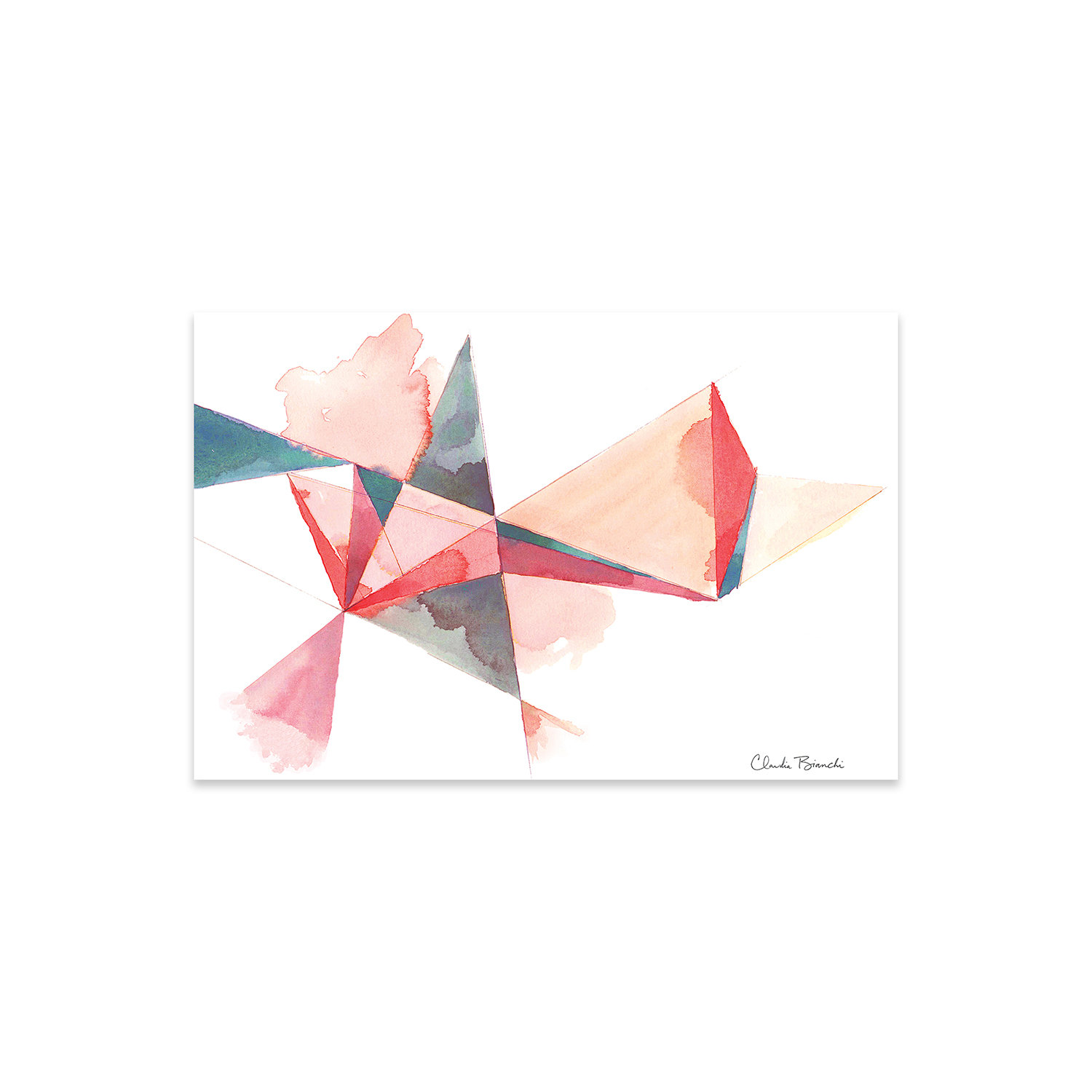 Ivy Bronx Trianglular Prism Print On Acrylic Glass | Wayfair