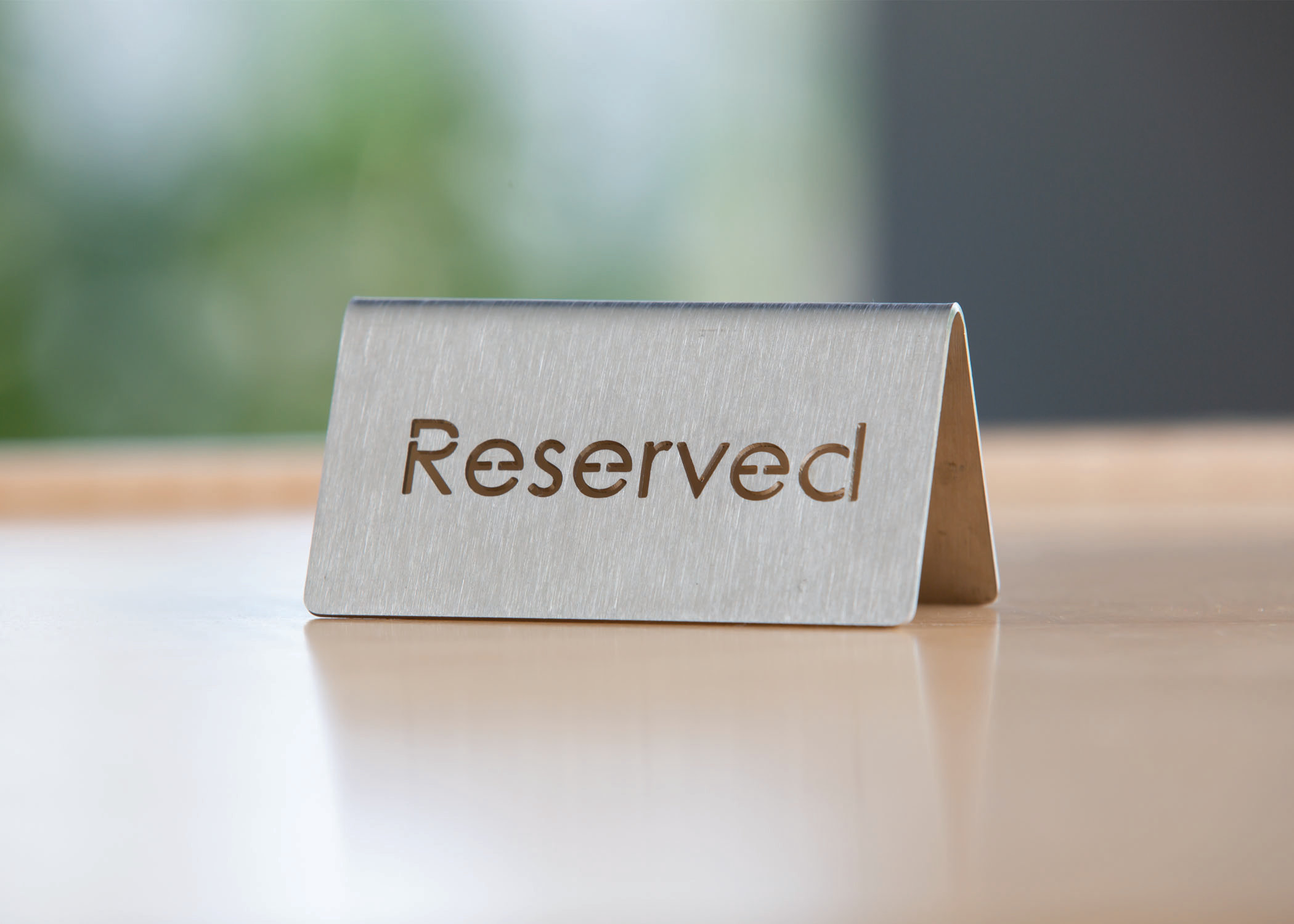 Service Ideas Laser Cut Table Tent Reserved Place Card Holder | Wayfair