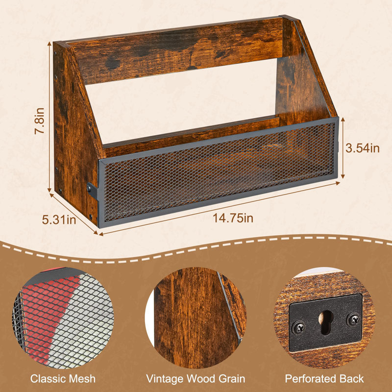 17 Stories Vinyl Record Storage Wall Mount | Wayfair