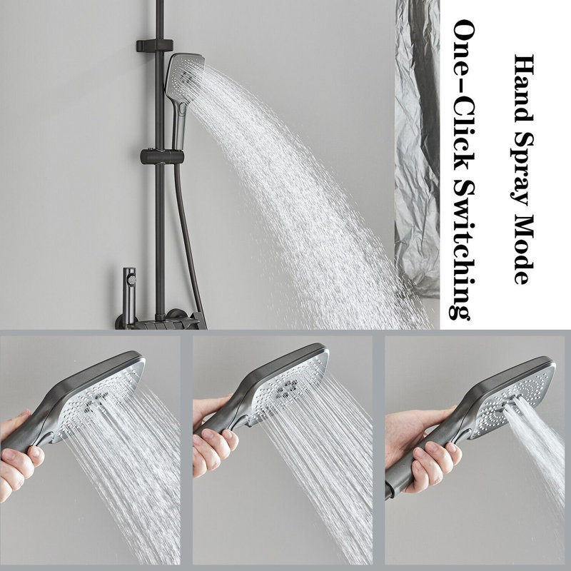 Senlesen Pressure-Balanced (Temperature And Volume) Shower Faucet with ...