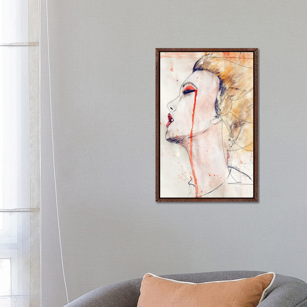 Latitude Run Orange Velvet by Leigh Viner - Painting on Canvas ...