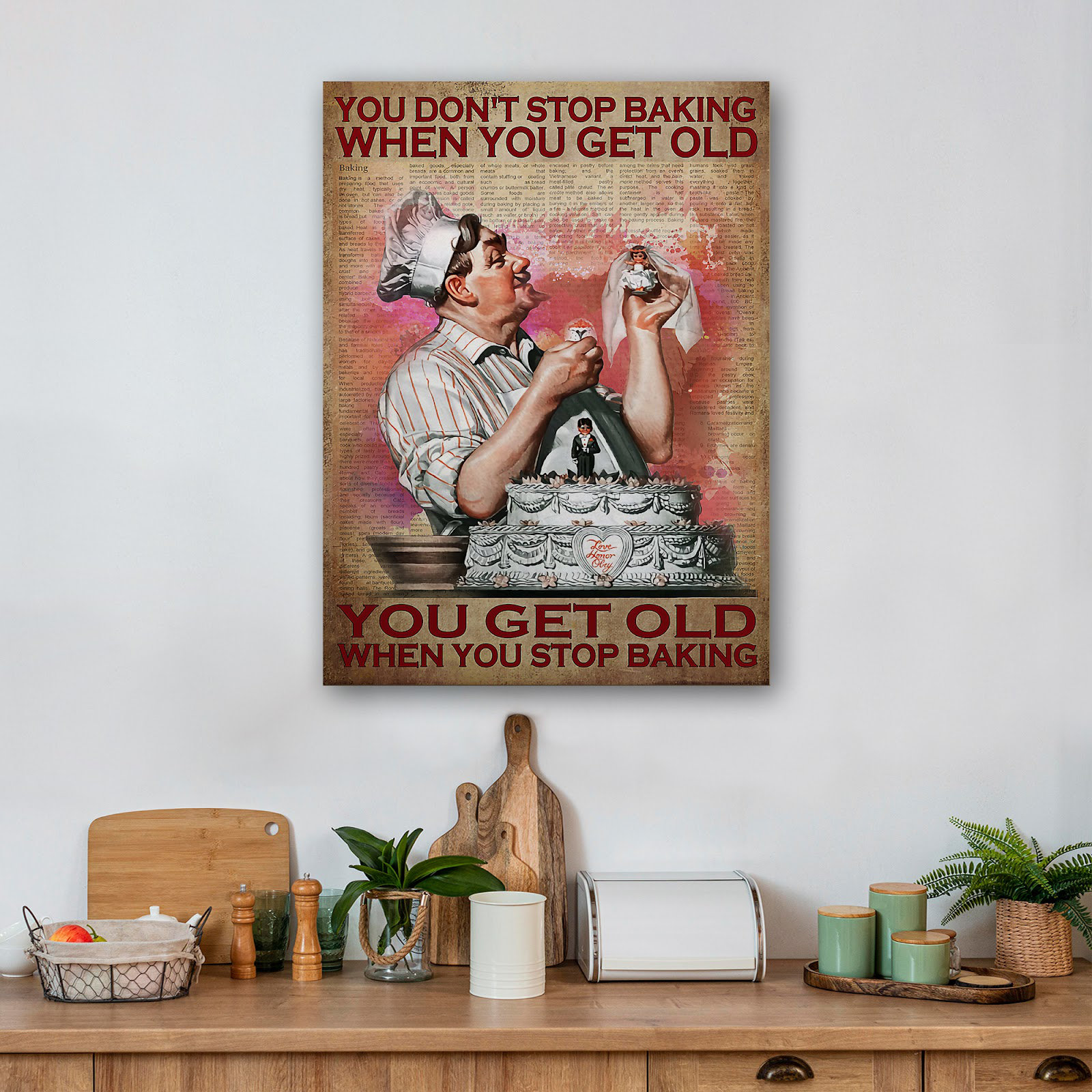 Trinx Don't Stop Baking When You Get Old Gallery Wrapped Canvas ...