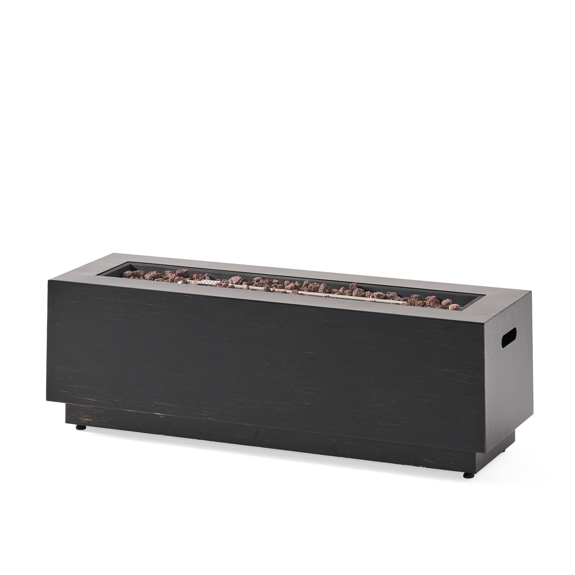 Latitude Run® Outdoor Iron Fire Pit With 50,000 ,Finish, Modern ...