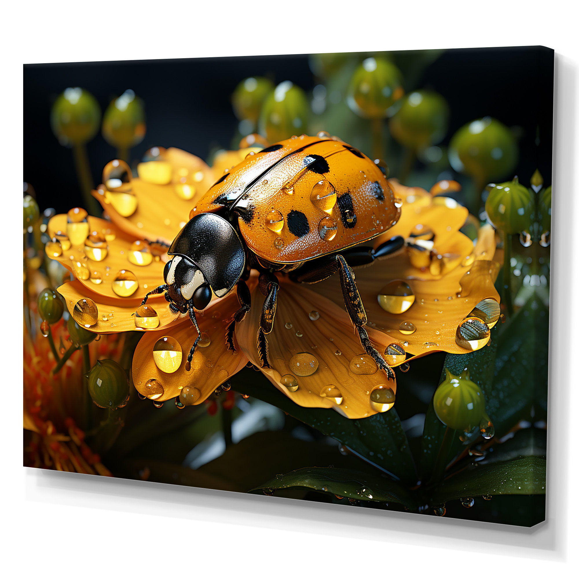 Winston Porter Sunshine Ladybug Travel Splendor - Print on Canvas | Wayfair
