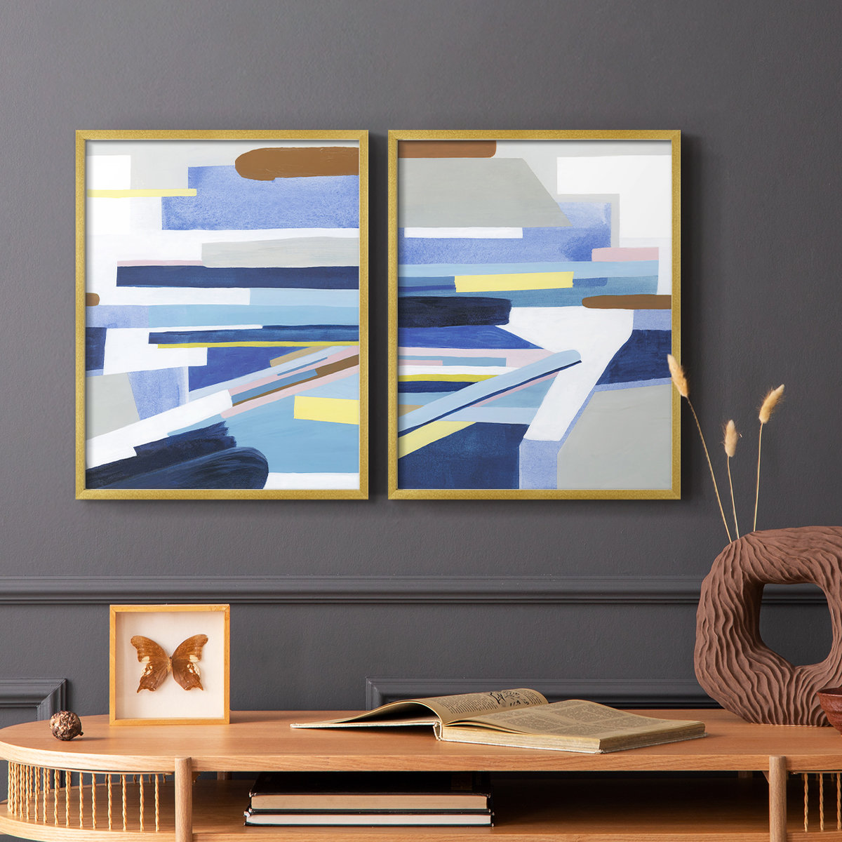 Ebern Designs Passing Cars I-Premium Framed Print -Ready to Hang - No ...