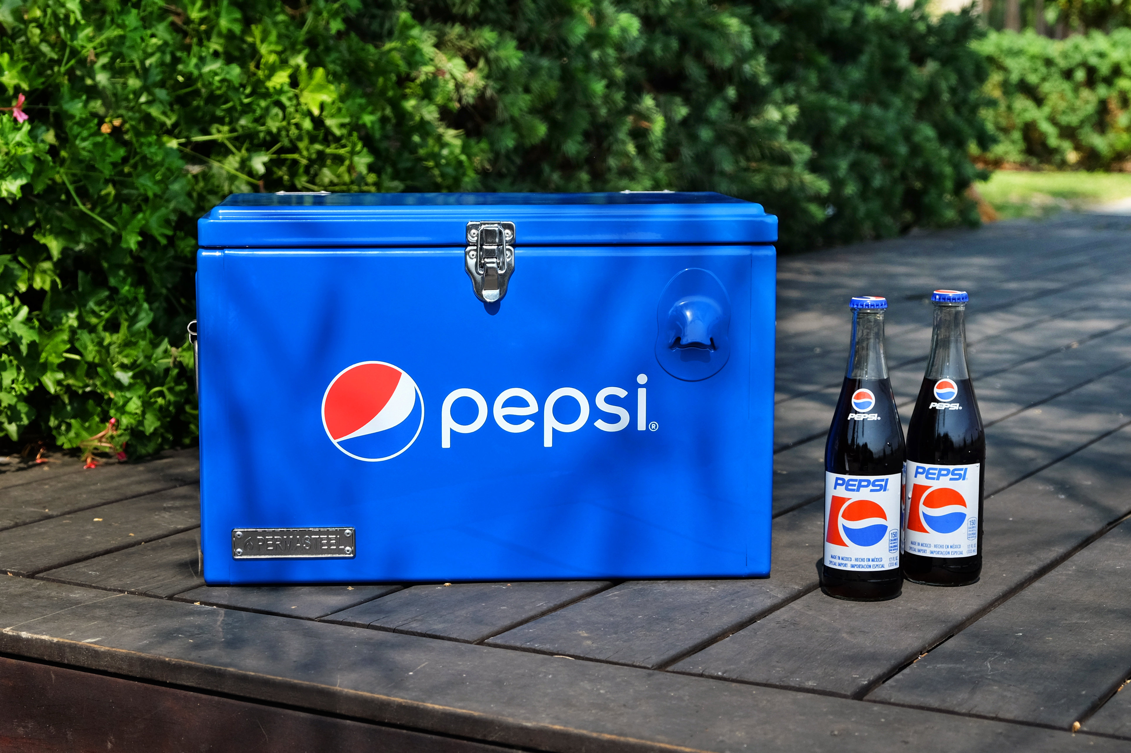 Permasteel Pepsi 21-Quart Small Portable Steel Ice Chest Beverage ...