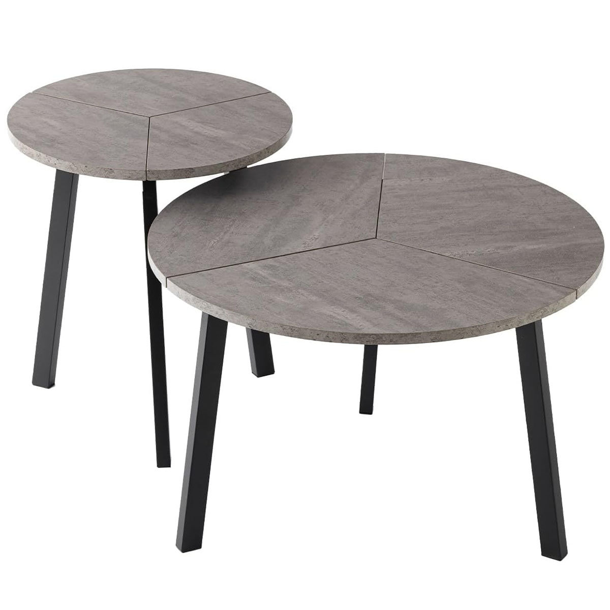 George Oliver Round Coffee Table, 23.6'' Nesting Table, Nesting Coffee ...