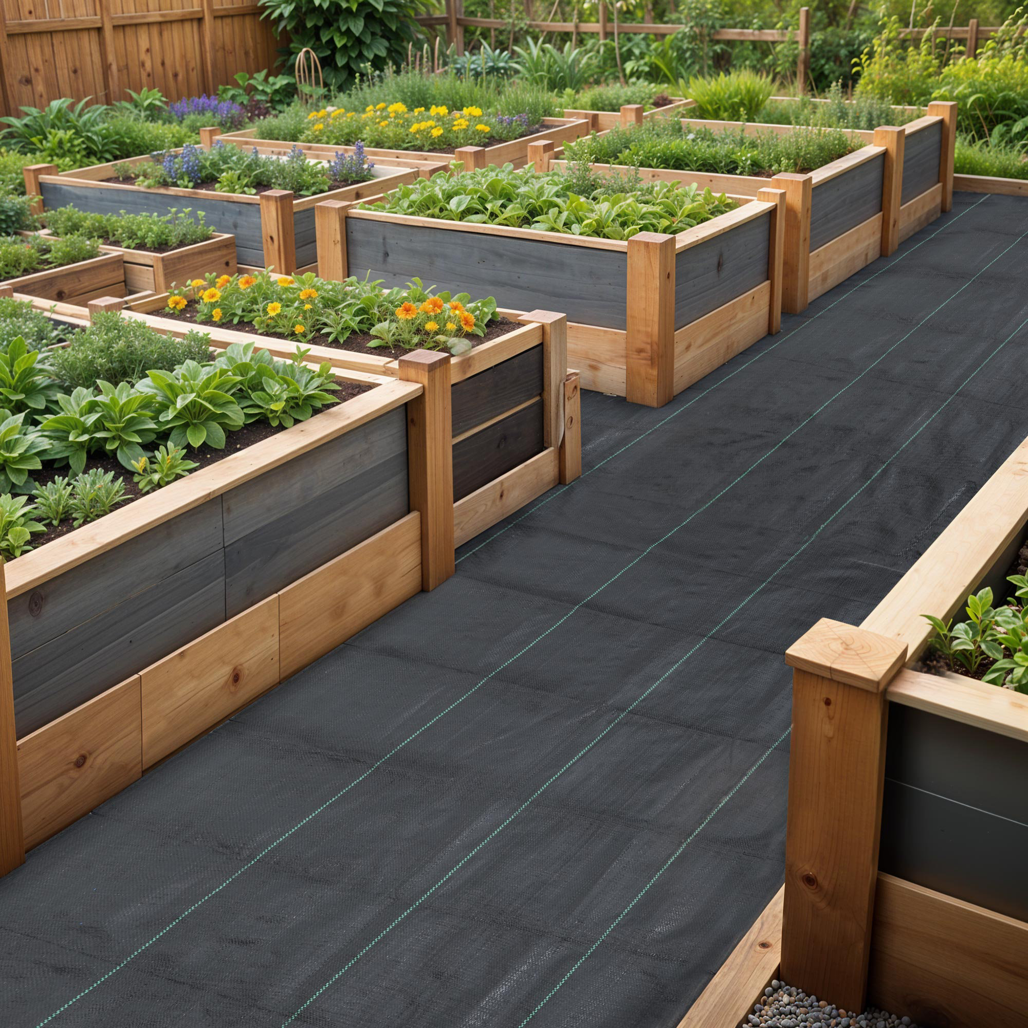 Edrosie Inc Gardening Weed Barrier Landscape Fabric | Wayfair