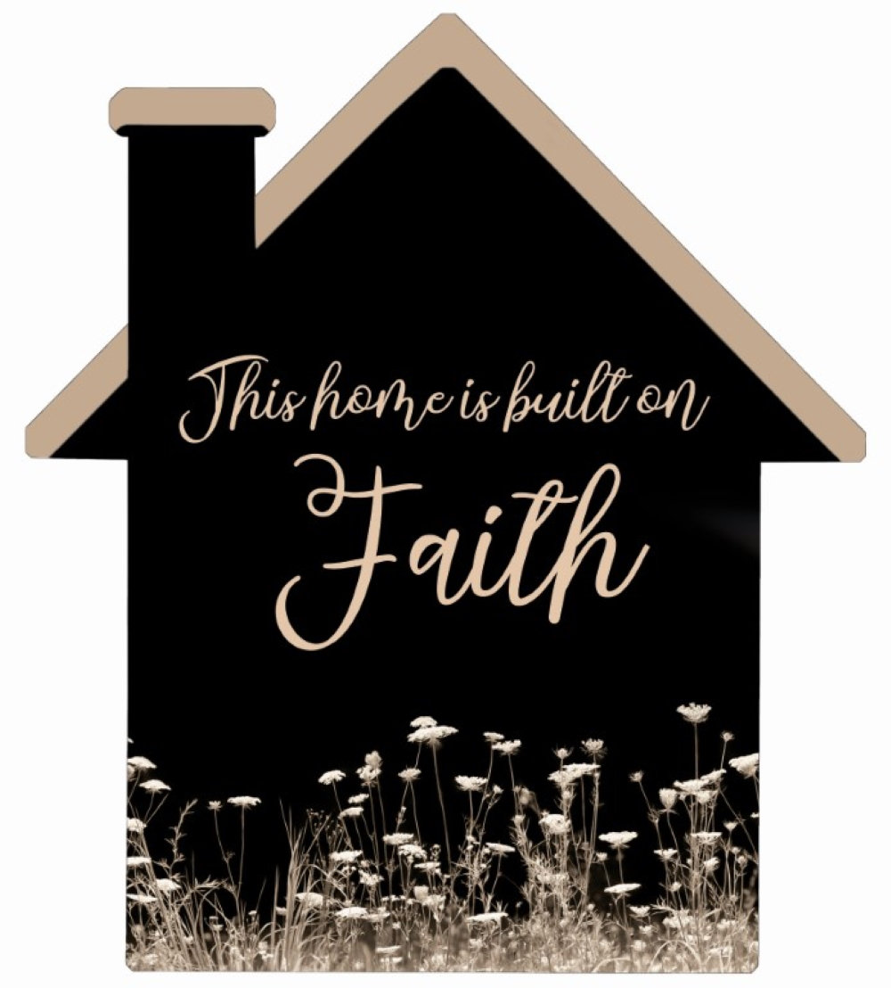 Gracie Oaks This Home Is Built on Faith - Unframed Textual Art Print on ...