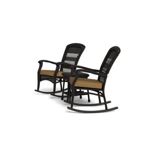 Tortuga Outdoor Portside Plantation 3 Piece Rocker Set & Reviews | Wayfair