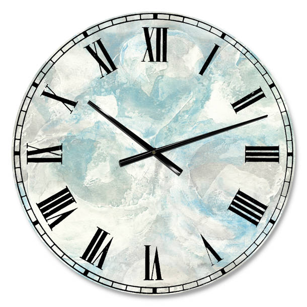 The Twillery Co.® Pale Blue Shade III - Coastal wall clock & Reviews ...
