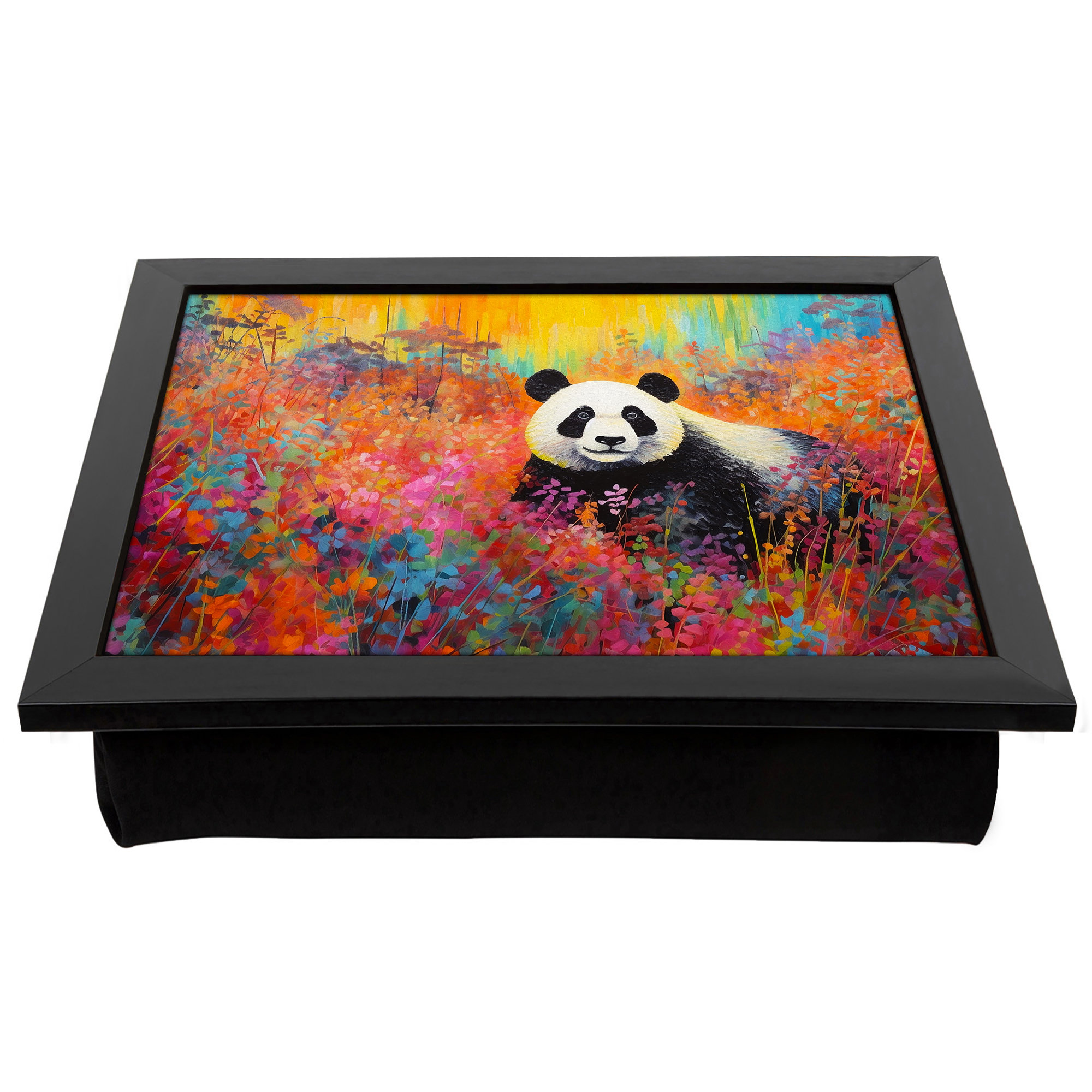 Metro Lane Panda Colour Field Lap Tray with Cushion | Wayfair.co.uk