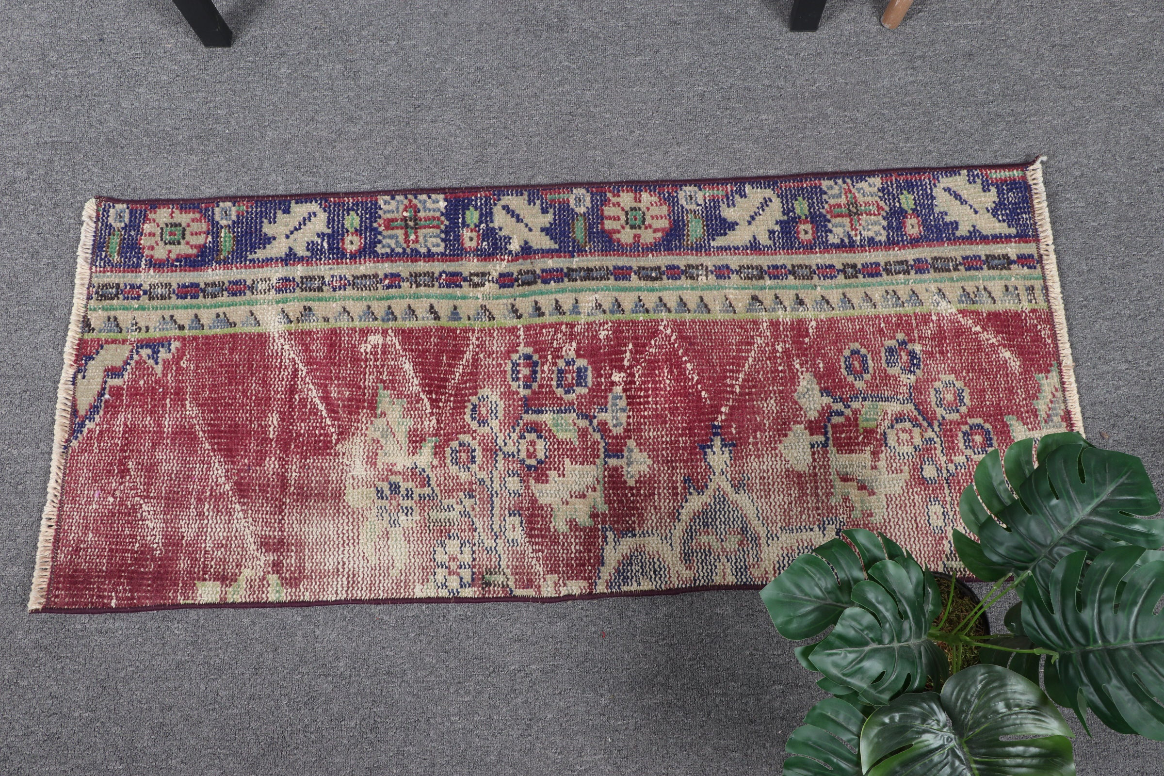 Bungalow Rose Authentic Handwoven Turkish Door Mat Featuring Red And ...