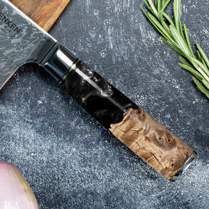 Senken Knives Japanese Kitchen Knife Set Forged From 67-layer Damascus ...