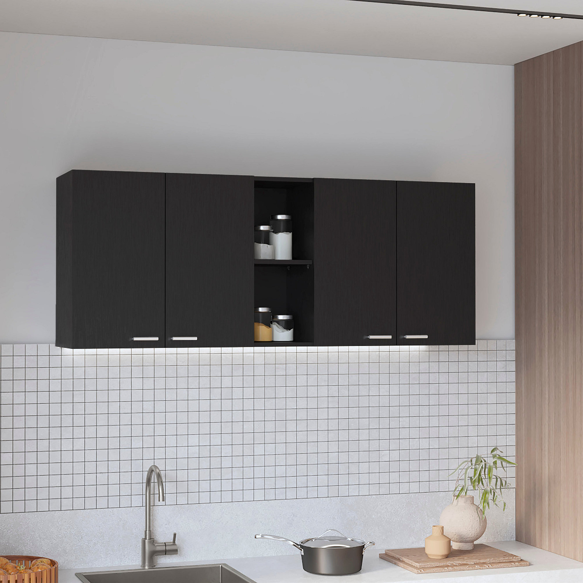 Latitude Run® 59-Inch Four Swing Doors Wall Cabinet | Wayfair