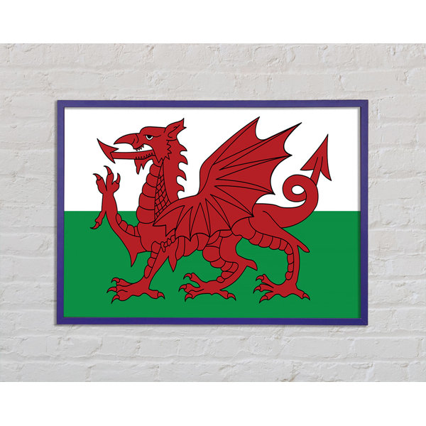 Happy Larry Welsh Dragon 1 Framed Print | Wayfair.co.uk