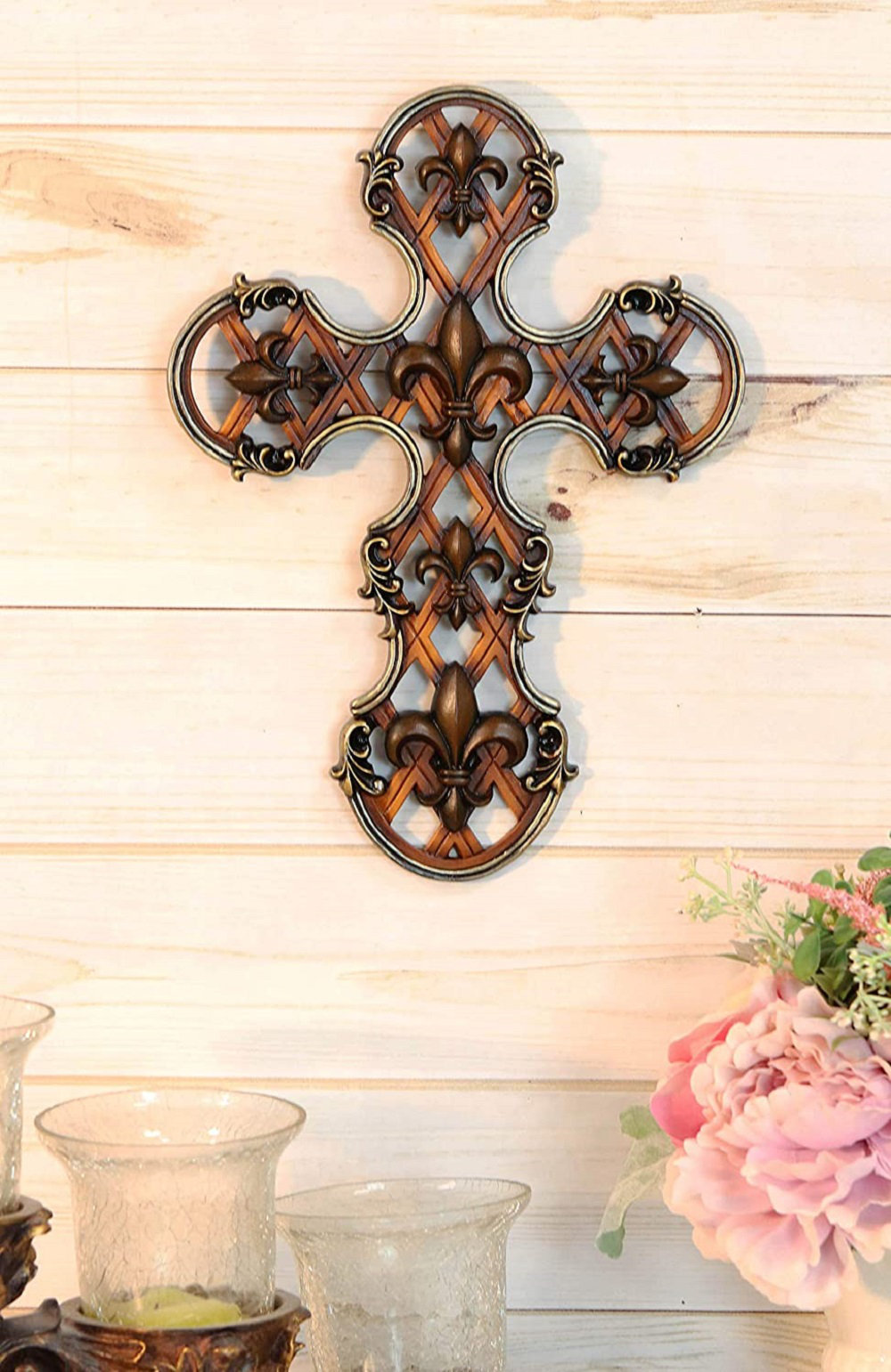 One Allium Way Ebros Rustic Southwestern Tuscan Fleur De Lis Emblems ...