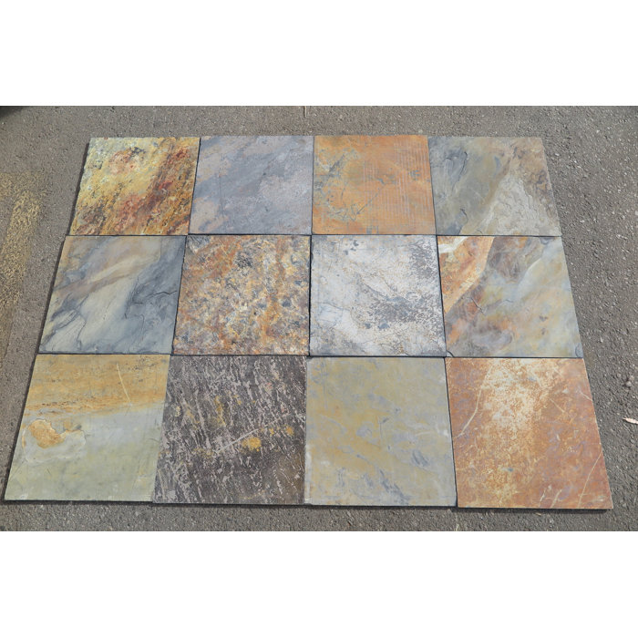 Stone & Tile Shoppe, Inc. African 16" x 16" Slate Stone Look Wall ...