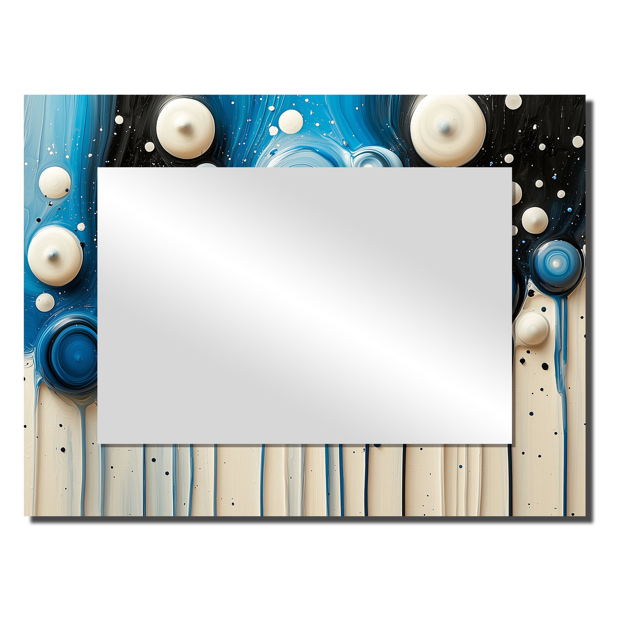 Latitude Run® Rhythmic Drizzle Drip Paint River I - Drip Painting ...
