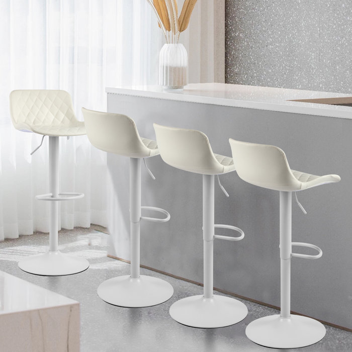 Wade Logan® Beora Swivel Adjustable Height Bar Stool & Reviews | Wayfair