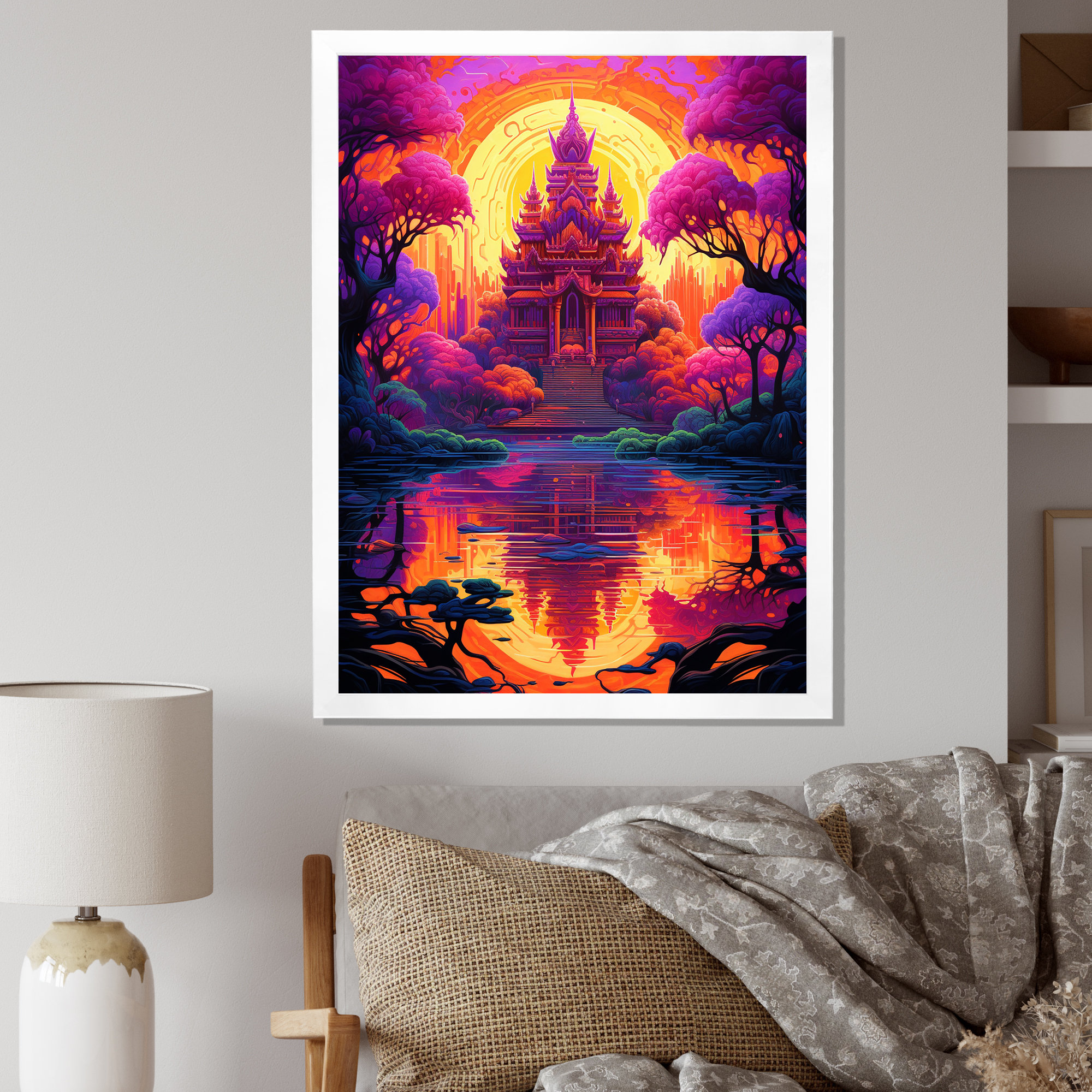 Bungalow Rose Thai Buddhist Temple Spiritual Dreamscape I - Buddhism ...