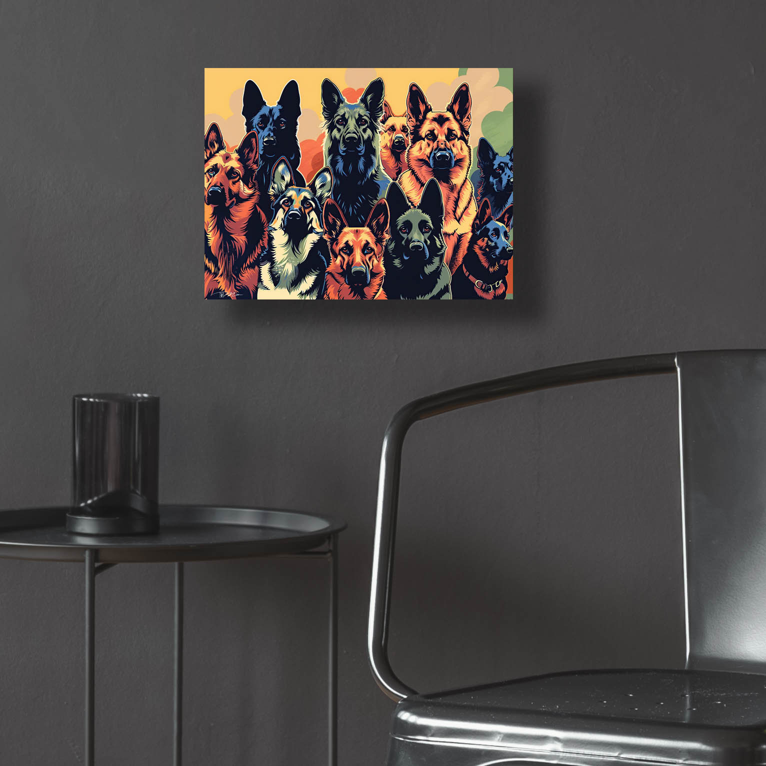 Ebern Designs German Shepherd Poster' by Momart Acrylic Glass Wall Art ...