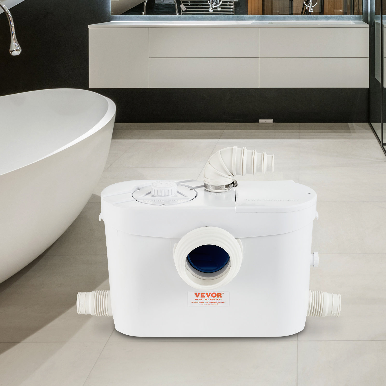 VEVOR Macerator Pump, 700W, 9600 L/h Flow, 32.8 ft/10 m Head & Reviews ...