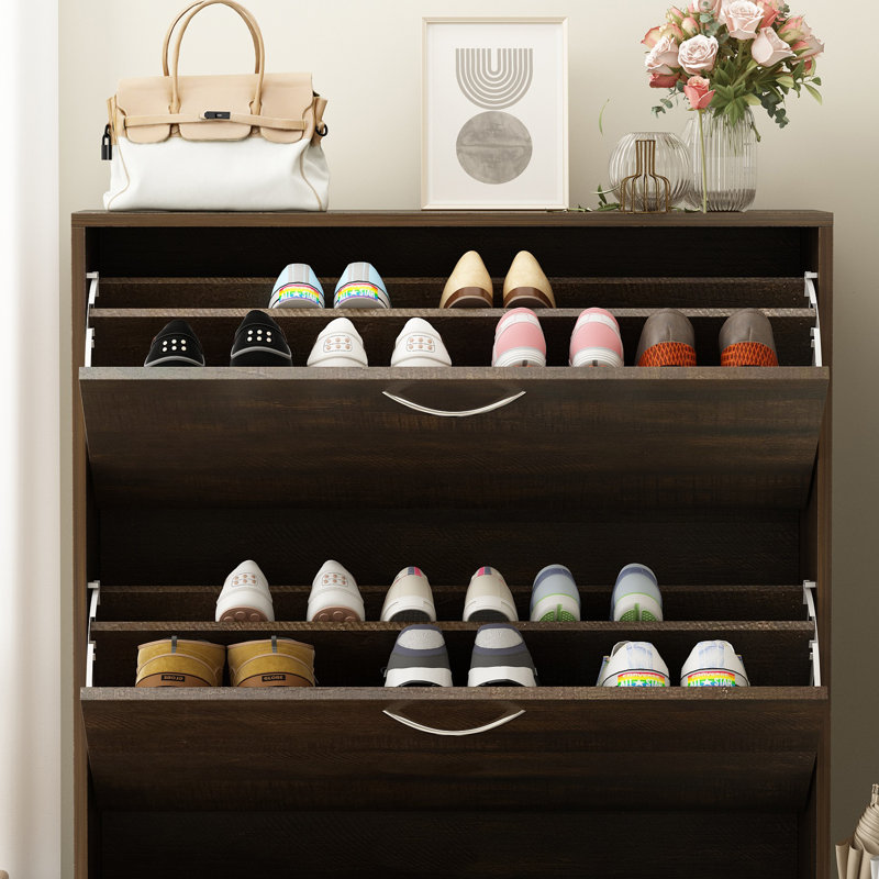 Wade Logan® 47.2'' H 18 Pair Shoe Storage Cabinet & Reviews | Wayfair