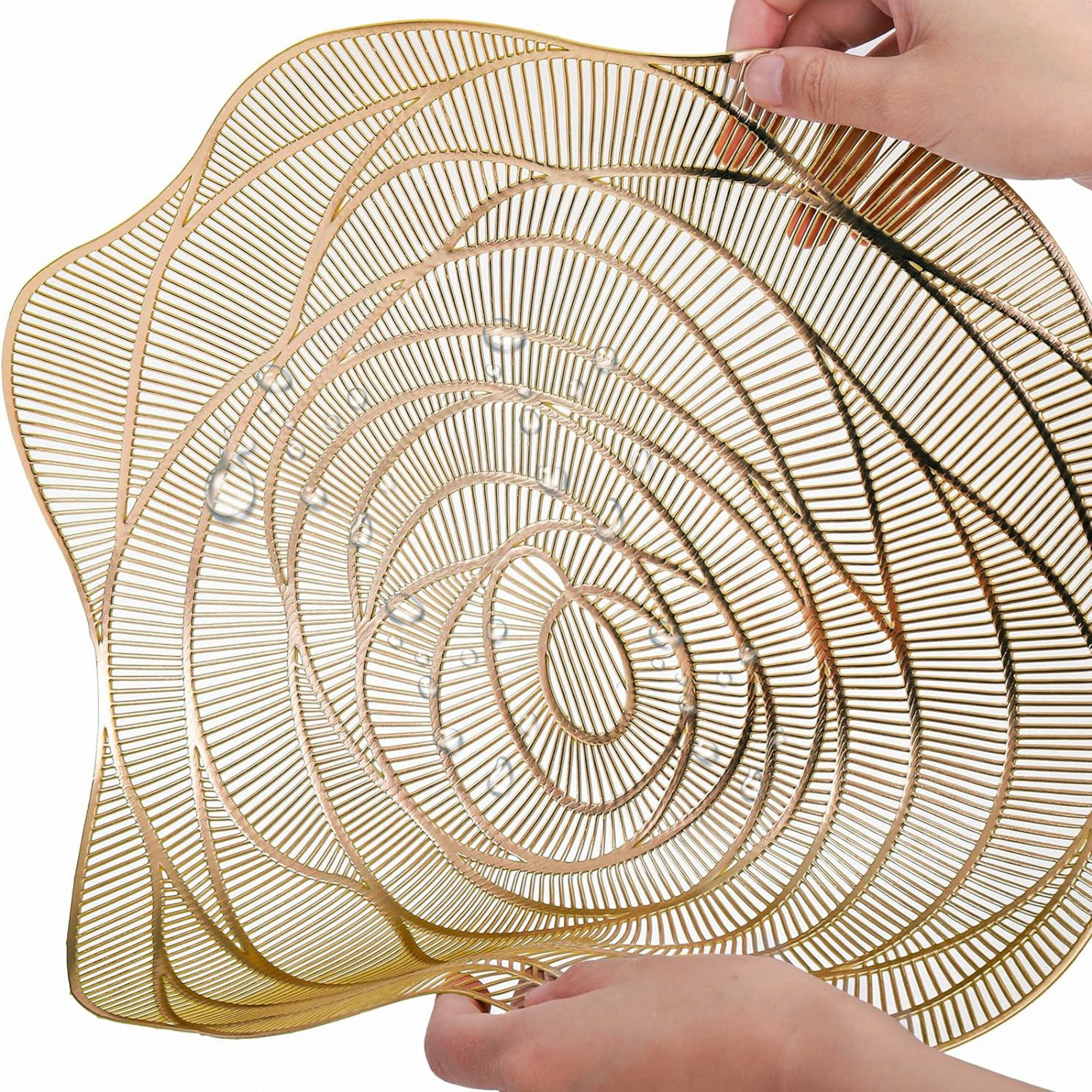 OLVOK Metallic Non-Slip Washable PVC Placemat | Wayfair