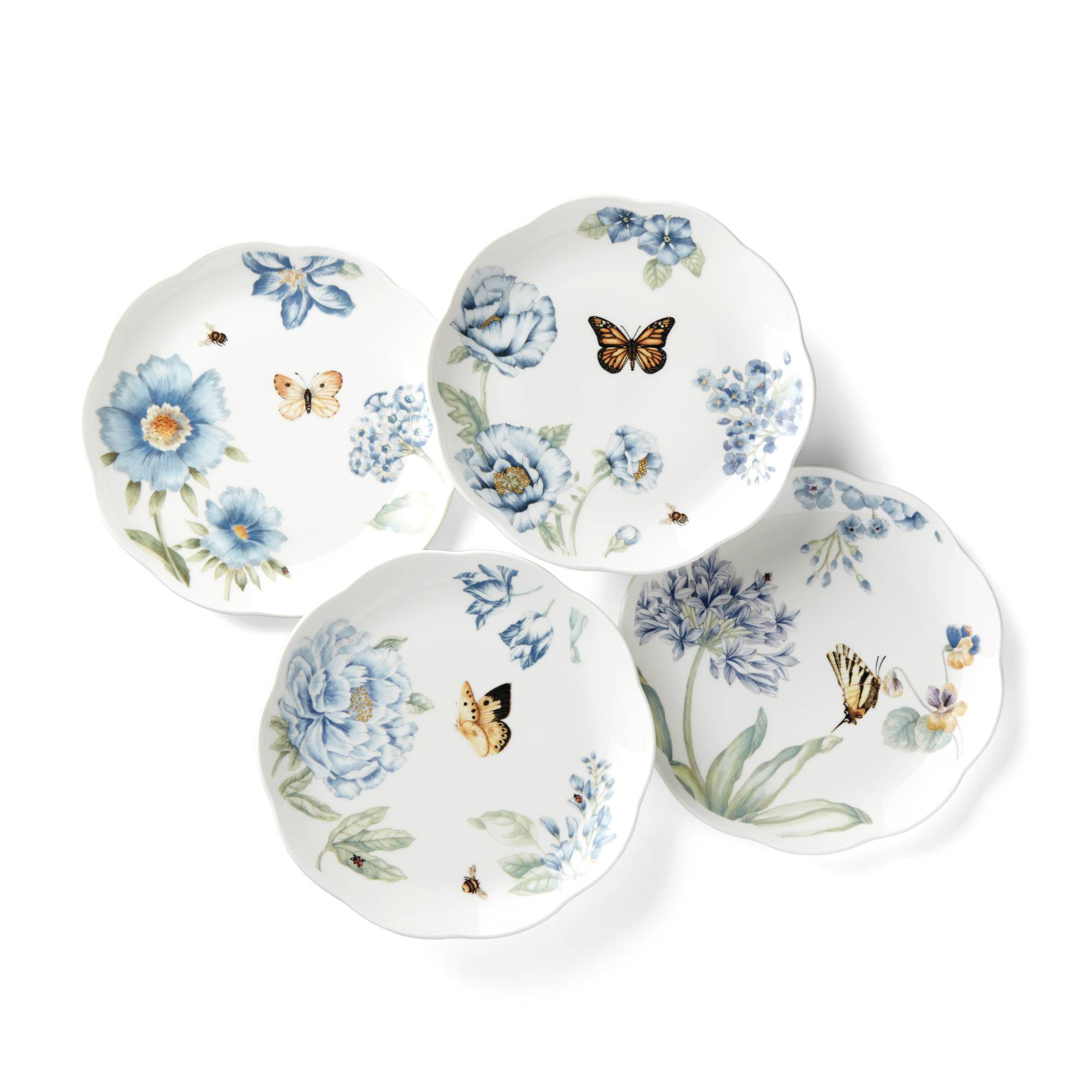 Lenox Butterfly Meadow Blue Dessert Plate Set & Reviews | Wayfair