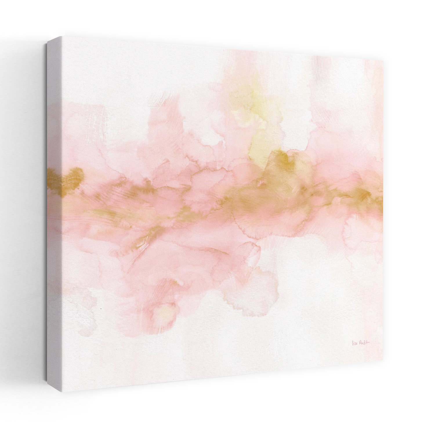 Latitude Run® Contemporary Rainbow Seeds Abstract Gold Sq With Abstract ...