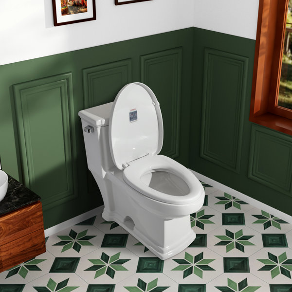 KDK HOME 1.26 Gallons GPF Elongated Comfort Height Floor Mounted One ...