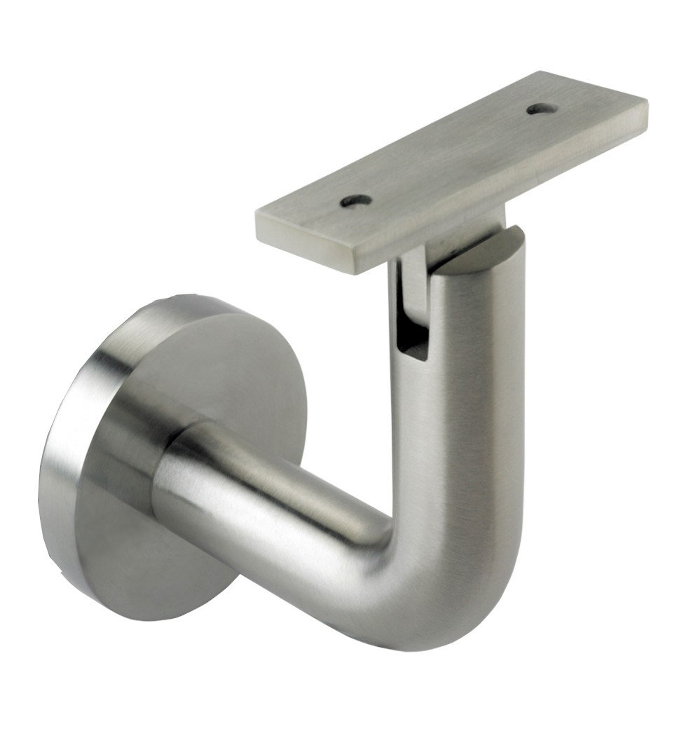 Linnea Surface Mount Handrail Bracket with Round Rose and Flat Plate ...