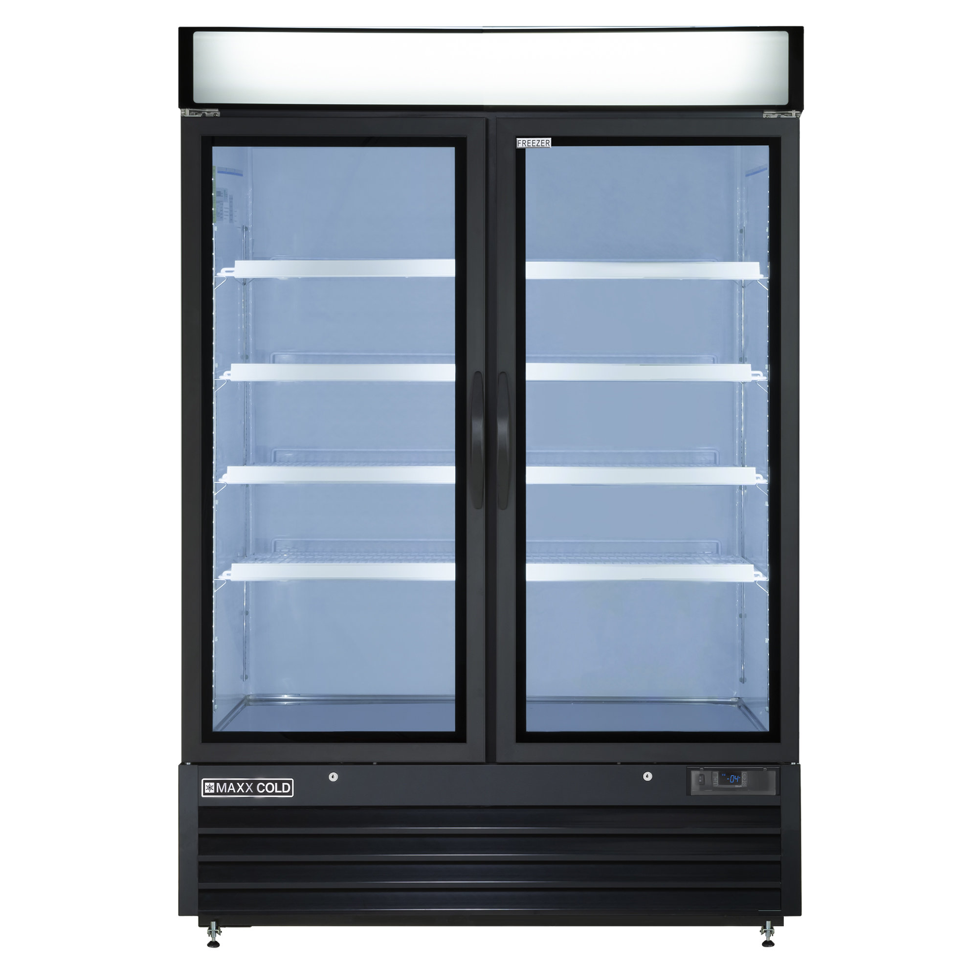 Maxx Cold Double Glass Door Ice Merchandiser Freezer | Wayfair